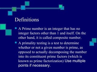 Primality | PPT