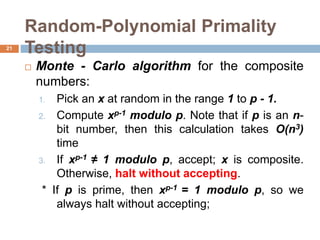 The Complexity Of Primality Testing | PPTX