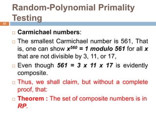 The Complexity Of Primality Testing | PPTX