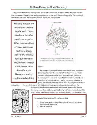 Primal leadership summay | PDF