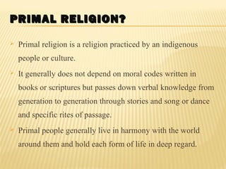 Primal religion(2) | PPT