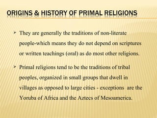 Primal religion(2) | PPT