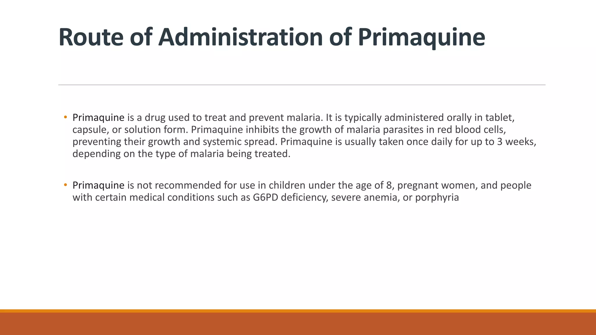 Primaquine Presentation.pptx