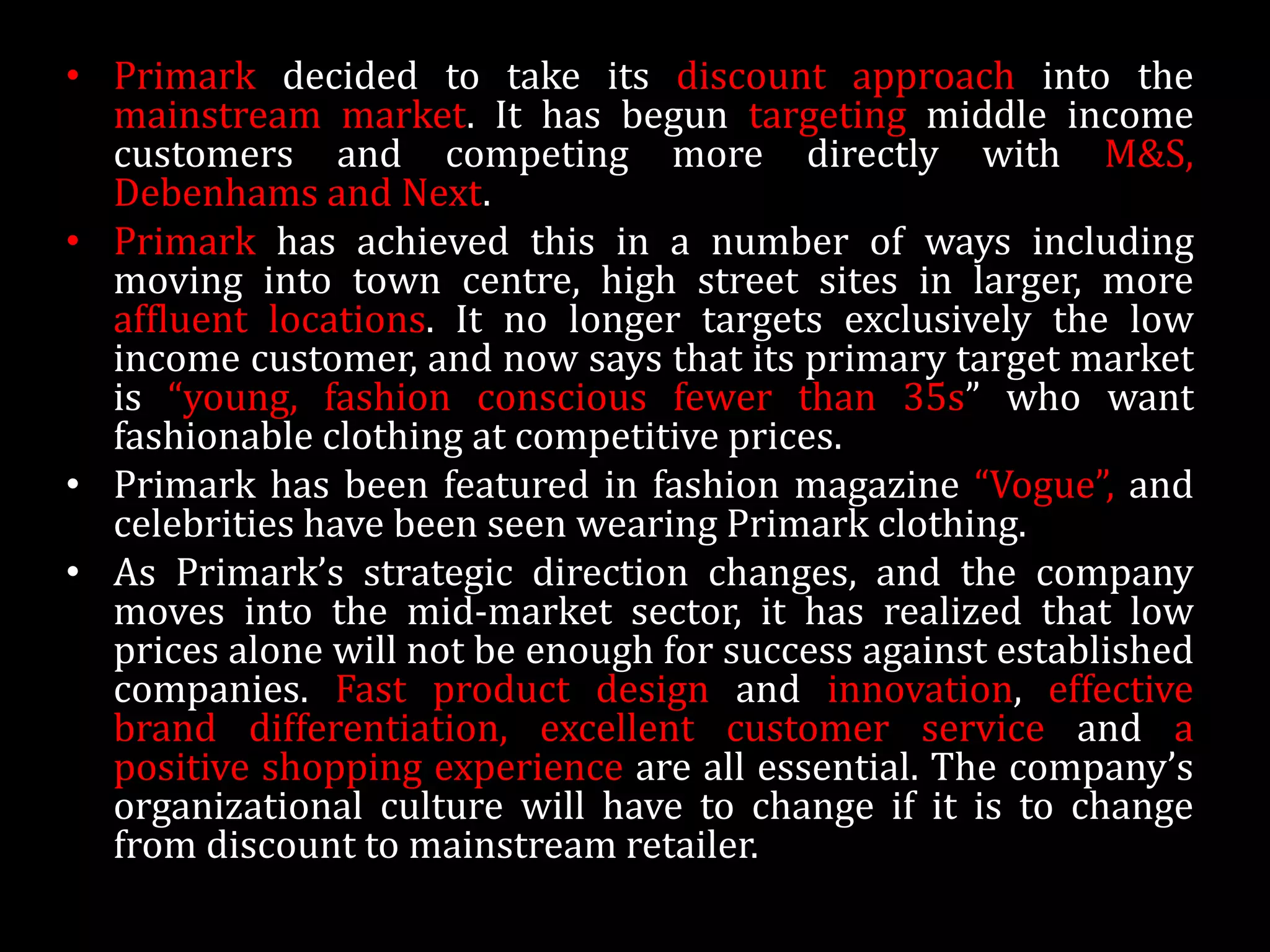 Primark:overview | PPTX