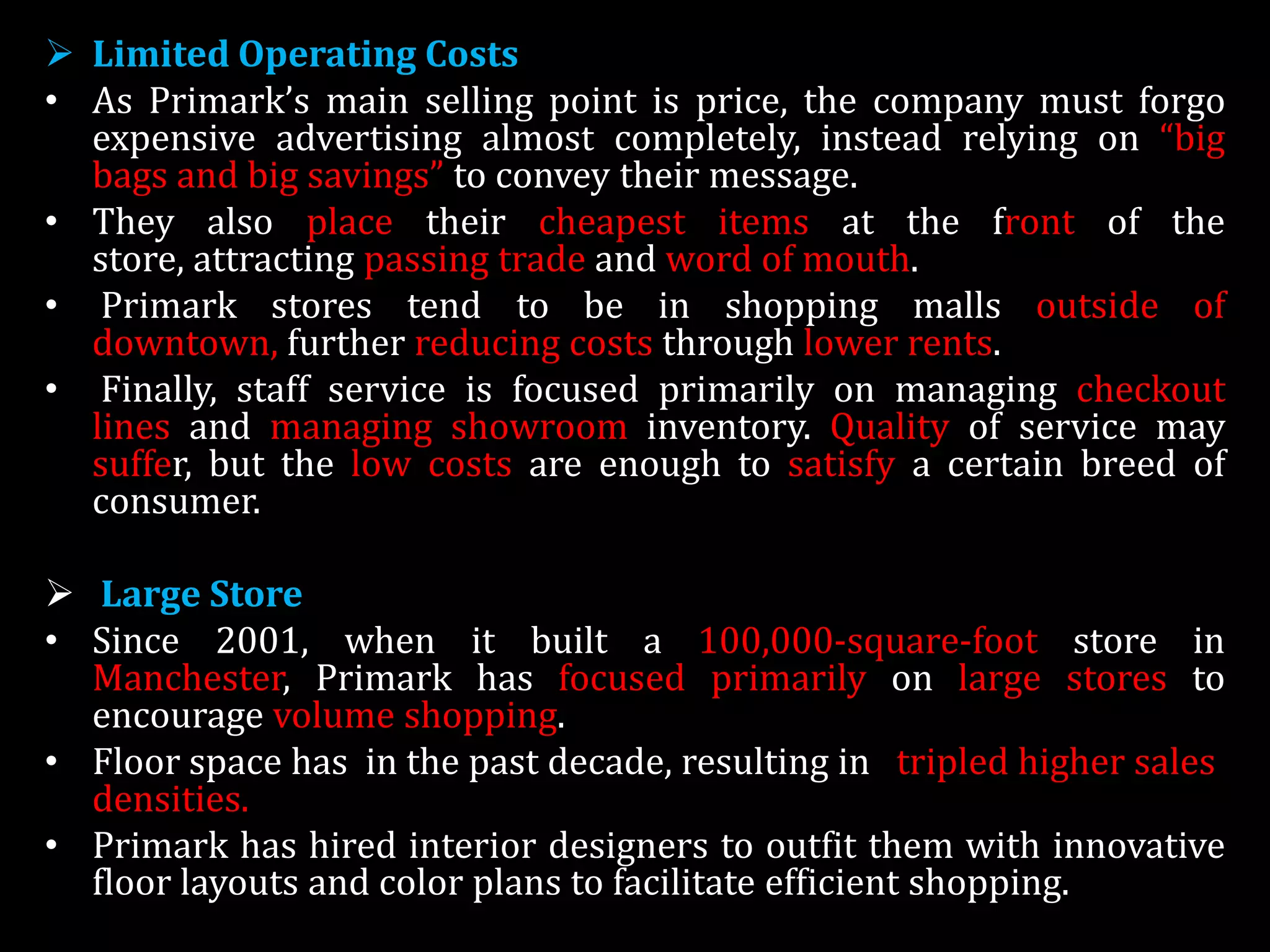 Primark:overview | PPTX