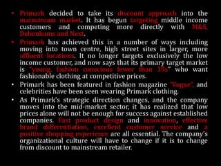 Primark:overview | PPTX