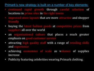 Primark:overview | PPTX