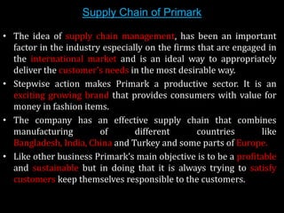 Primark:overview | PPTX