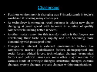 Primark:overview | PPTX