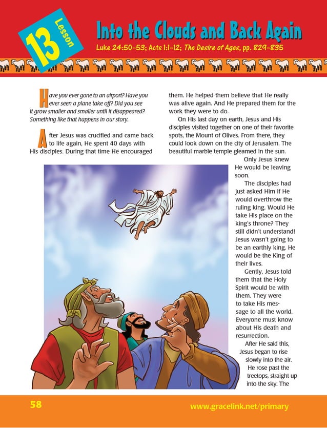 Lesson 13 | Primary | Sabbath School | PDF