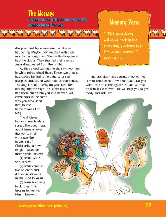 Lesson 13 | Primary | Sabbath School | PDF