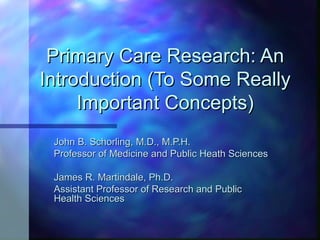 Lecture; Primary-Care-Research-2017 .ppt