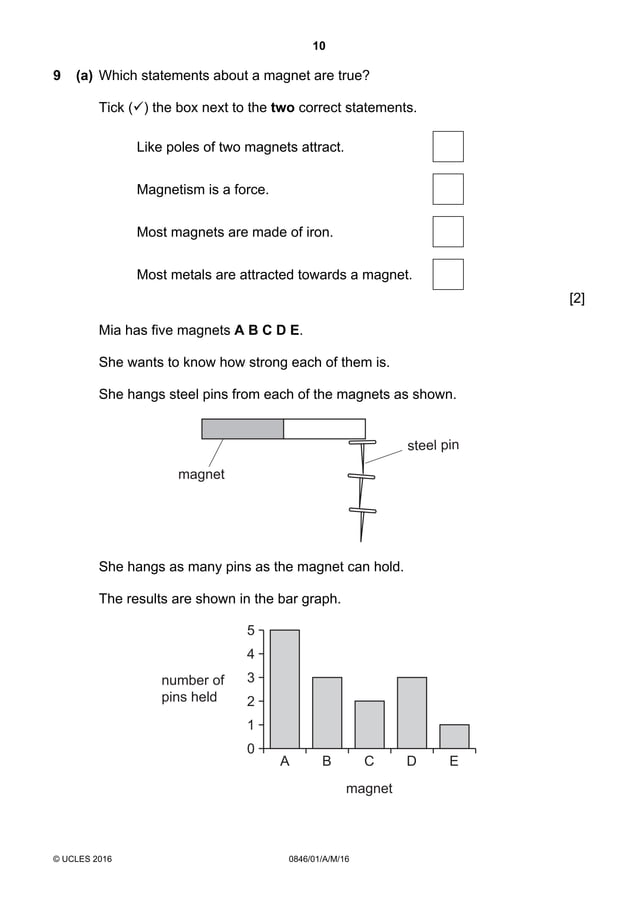 Primary-Checkpoint-Science-0846-April-2016-Paper-1.pdf | Chemistry ...