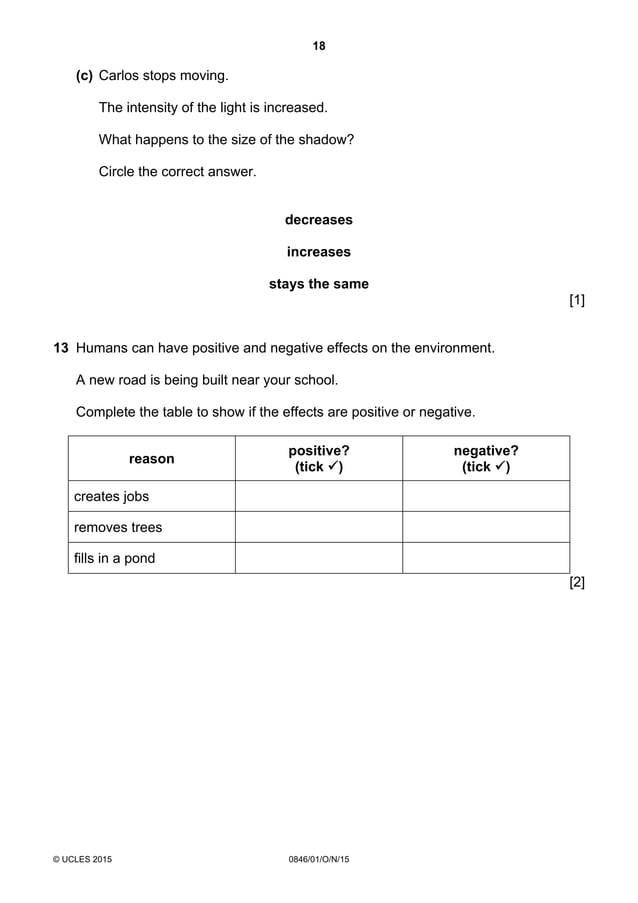 Primary checkpoint-science-0846-october-2015-paper-1 | PDF