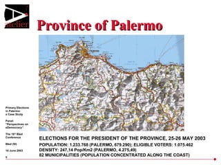 Primary Elections in Palermo: A Case Study | PPT