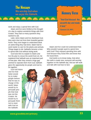 Lesson 7 | Primary | Sabbath School | Second Quarter 2015 | PDF ...