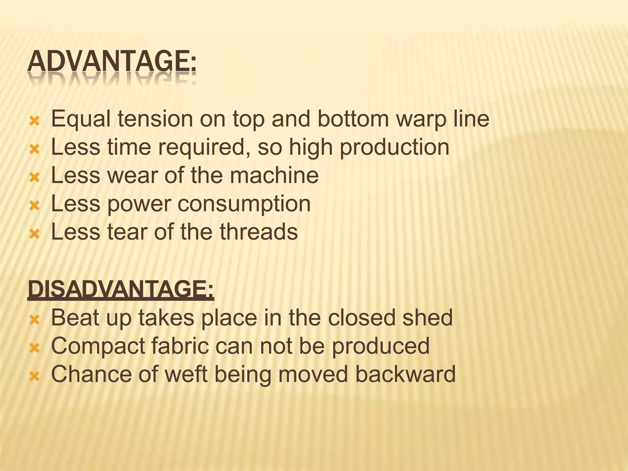 Primary motions of Loom. | PDF