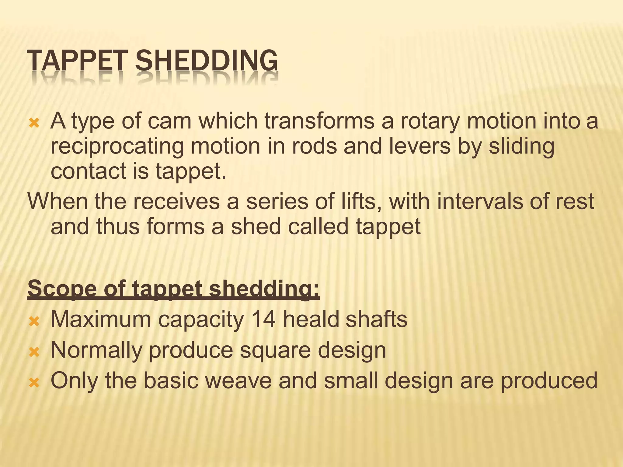 Primary motions of Loom. | PDF