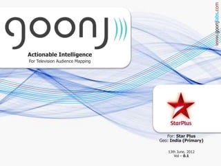Sample Goonj Report - Star Plus