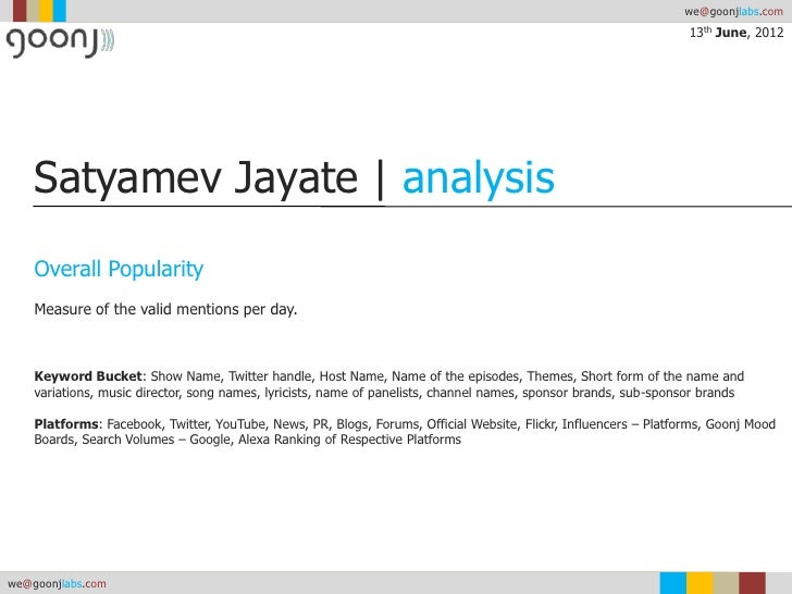 Sample Goonj Report - Star Plus