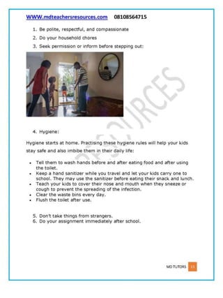 Civic Education lesson Note for Primary 1 | PPTX