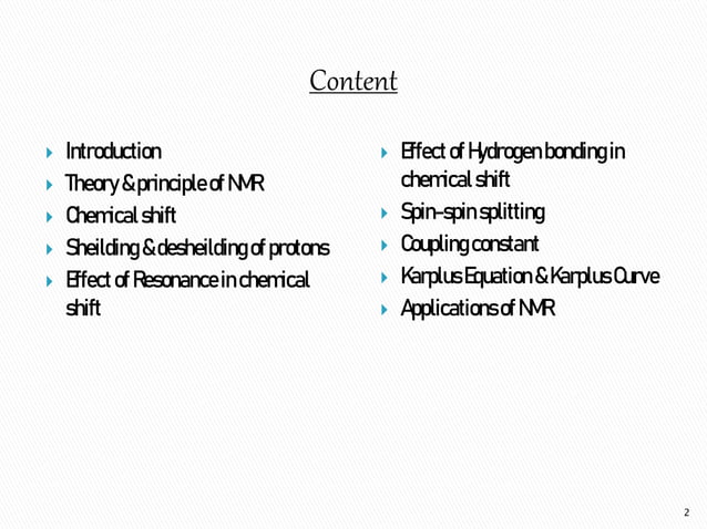 NMR Spectroscopy | PPT