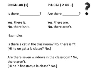 Primary 4 grammar unit 3, there is, there are | PPTX