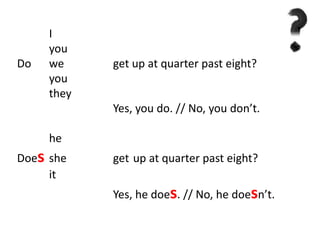 Primary 4 grammar unit 4, present simple, | PPT