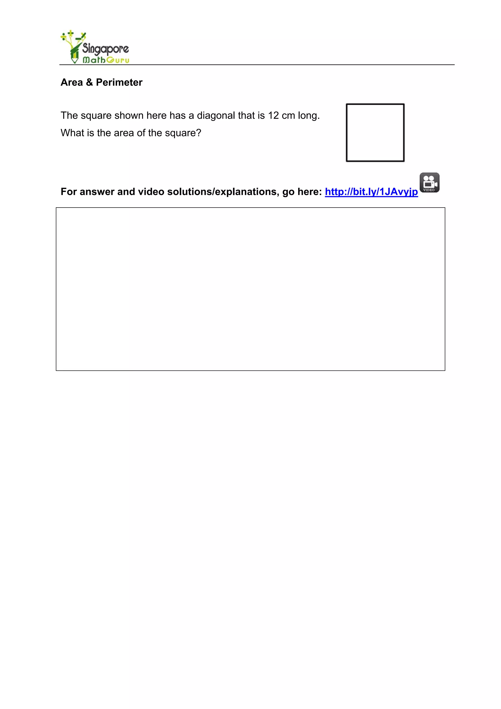Primary 5 Math Revision, Questions & Tuition | PDF