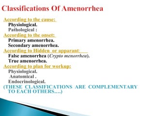 gynaecology.Primary amenorrhea.(dr.sundus) | PPT