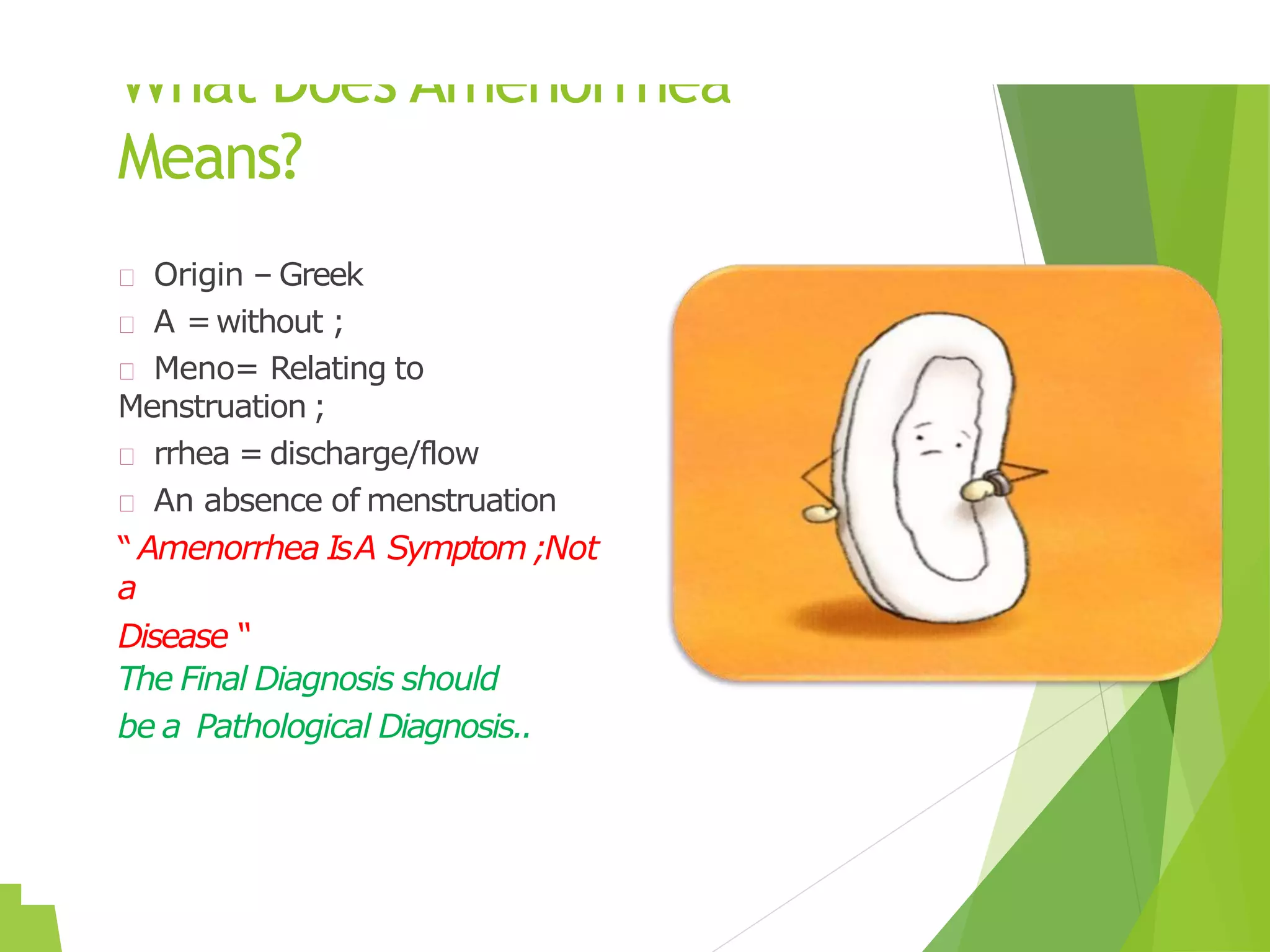 Primary amenorrhea and management | PPTX