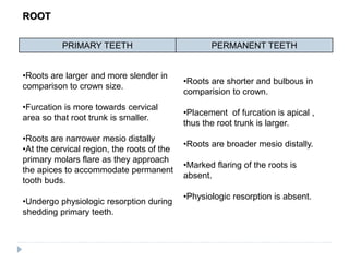 difference between primary and permanent tooth | PPTX