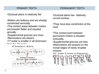 difference between primary and permanent tooth | PPTX