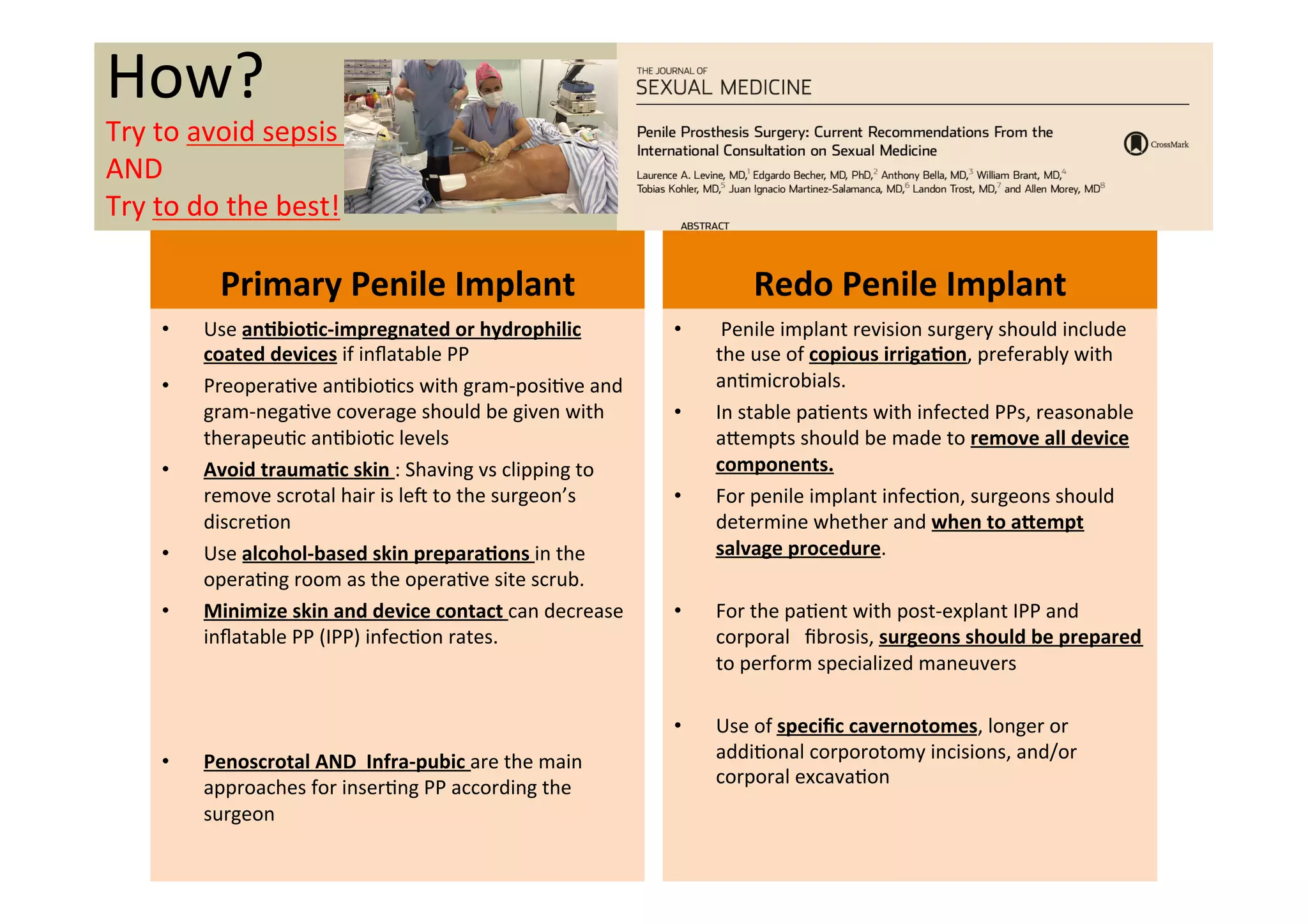Primary and Redo-penile Implant Surgery: Lessons learnt | PDF