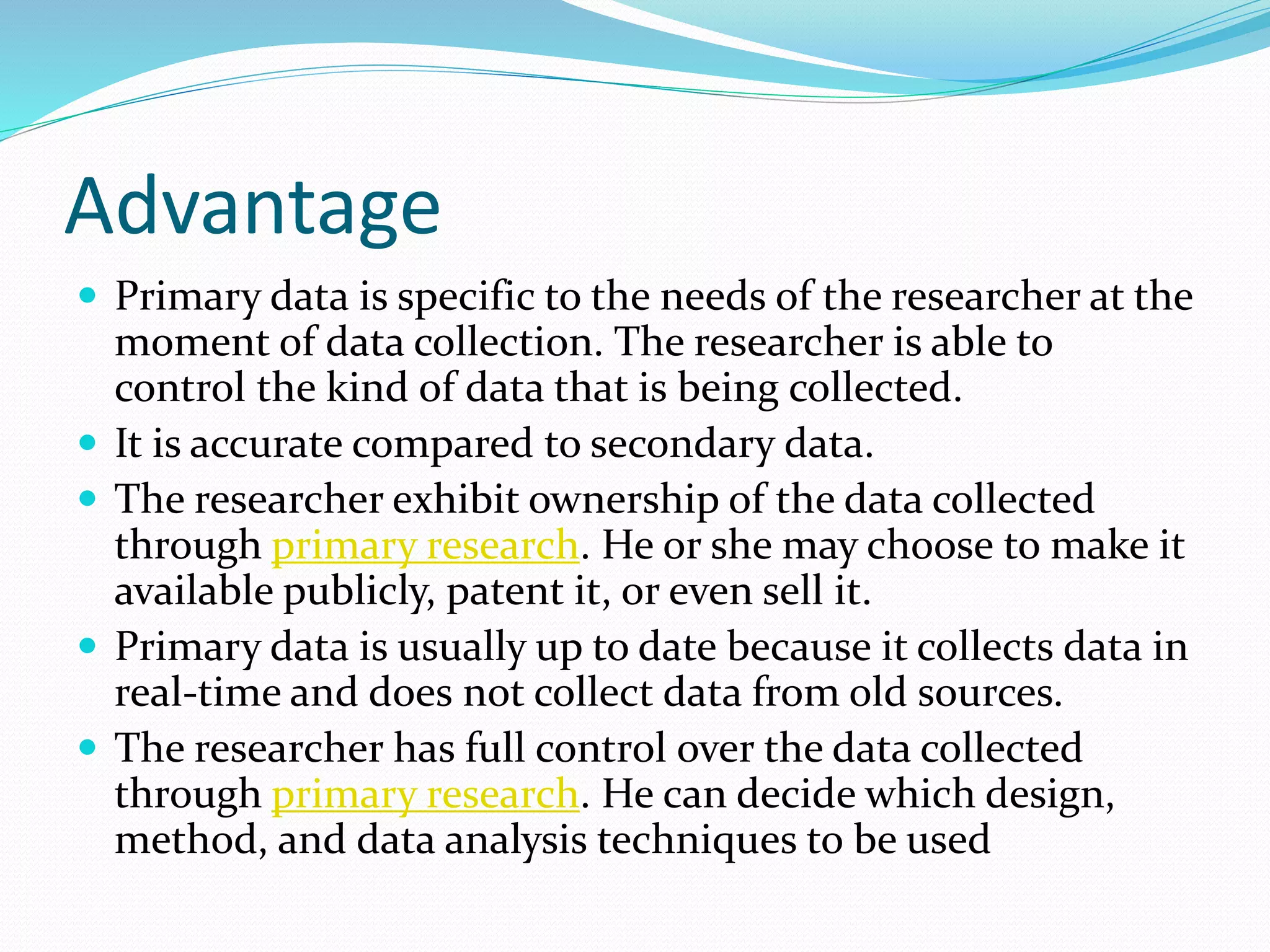 Primary and secondary | PPTX