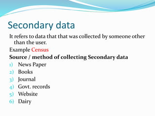 Primary and secondary | PPTX