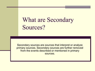 Primary and Secondary.ppt