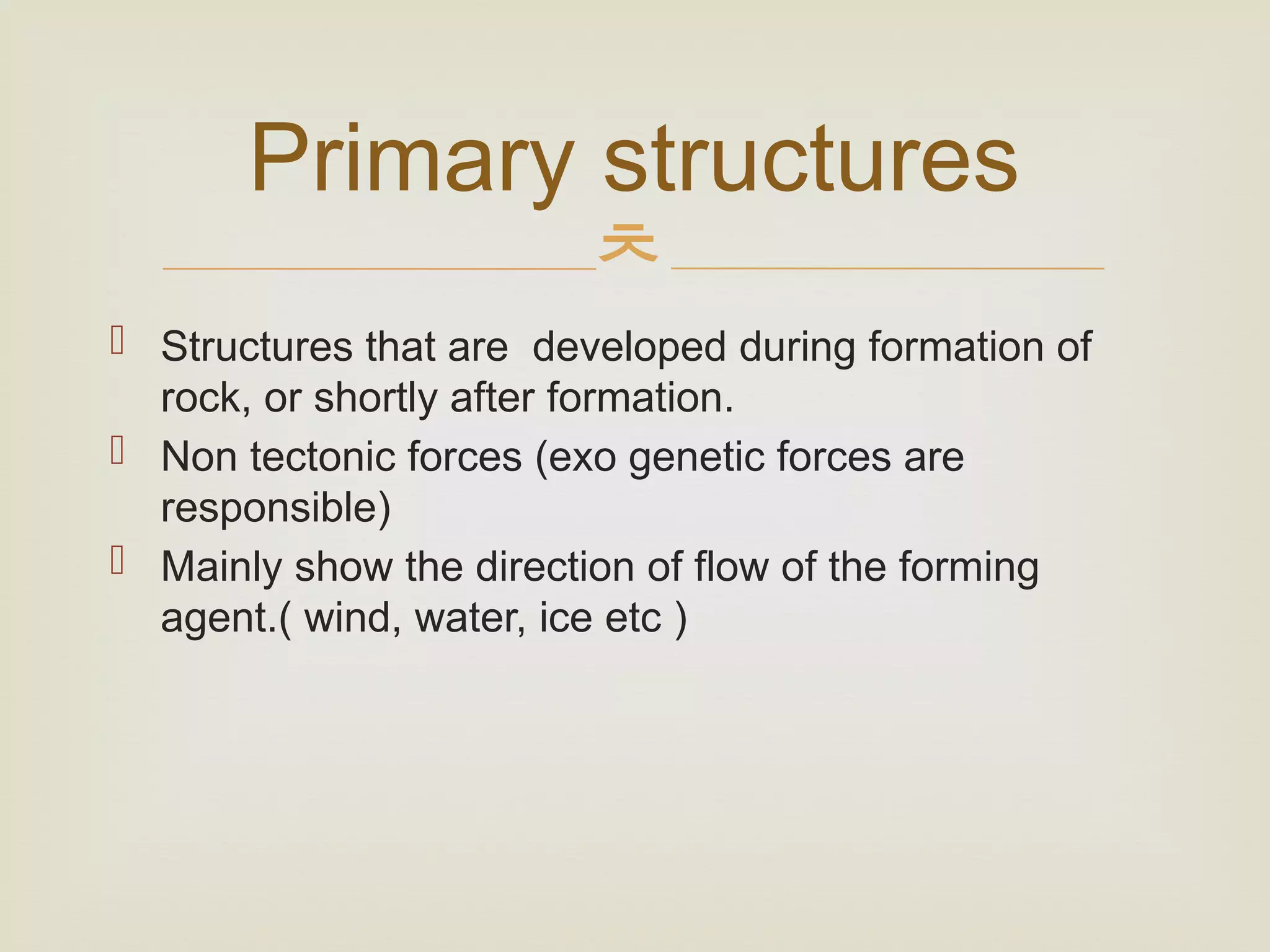 Primary structures geology | PDF