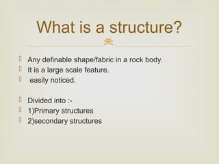 Primary structures geology | PDF