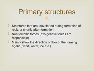 Primary structures geology | PDF