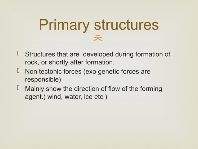 Primary structures geology | PDF