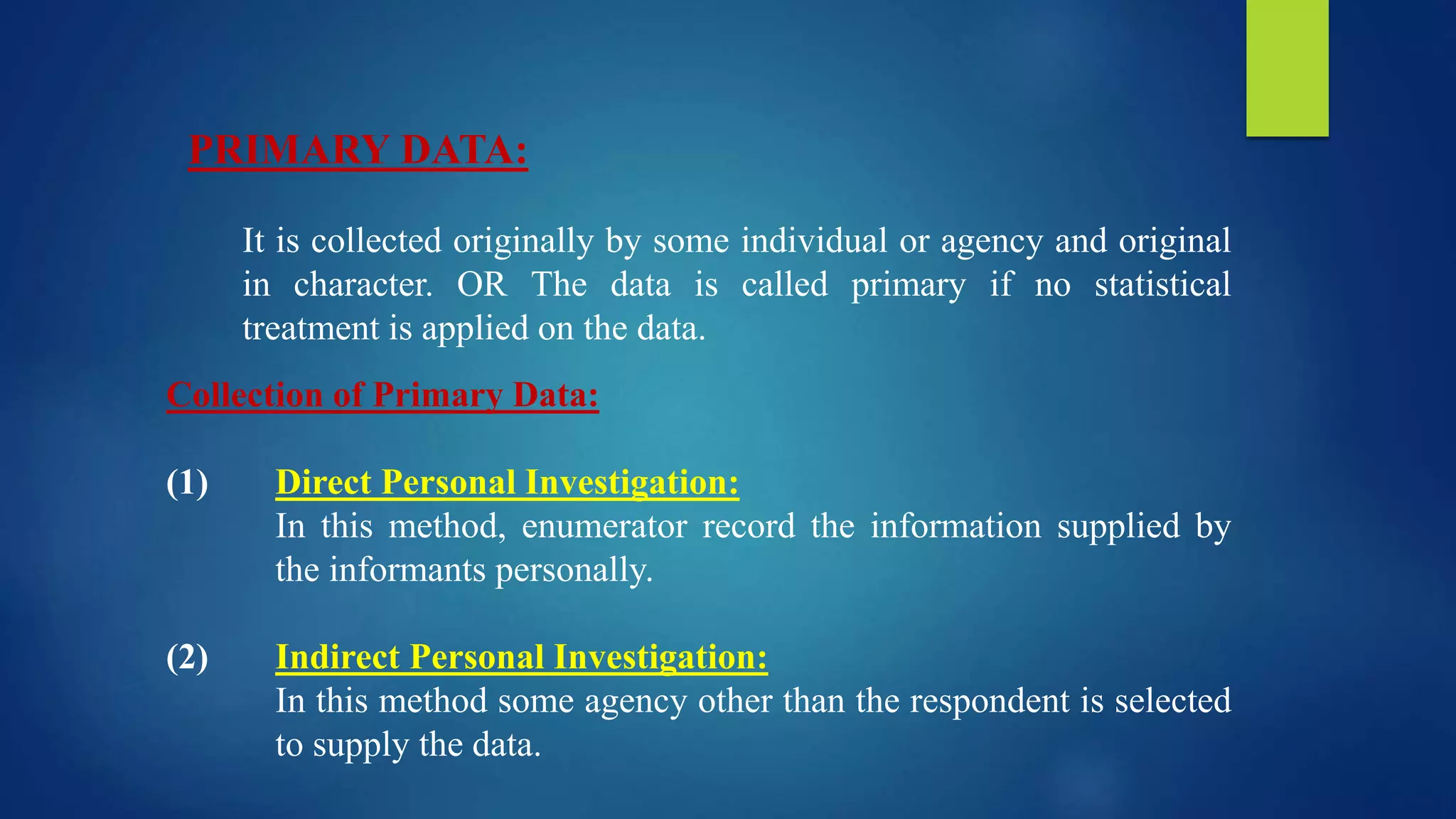 Primary and secondary data | PPTX