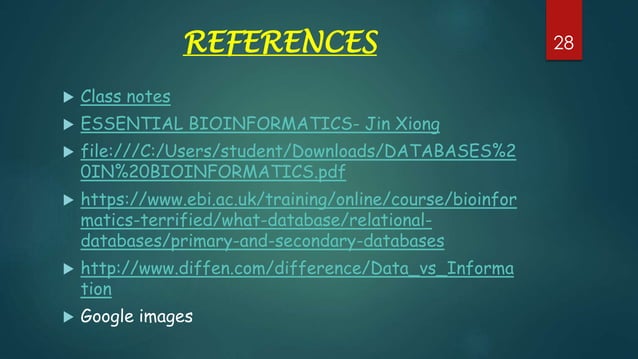 Primary and secondary databases ppt by puneet kulyana | PPTX | Databases | Computer Software and ...