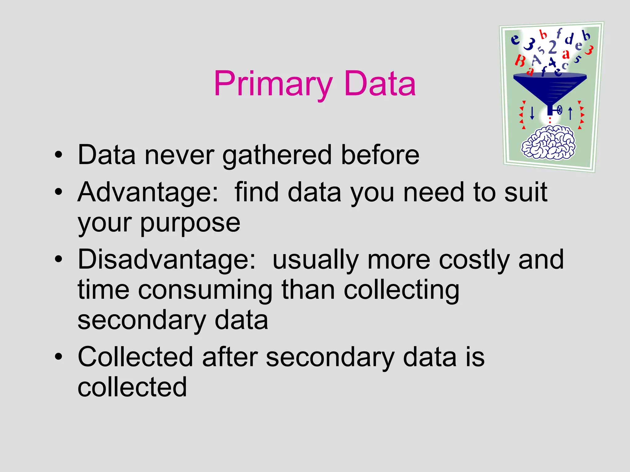 Primary and secondary data (unit iii) | PPT
