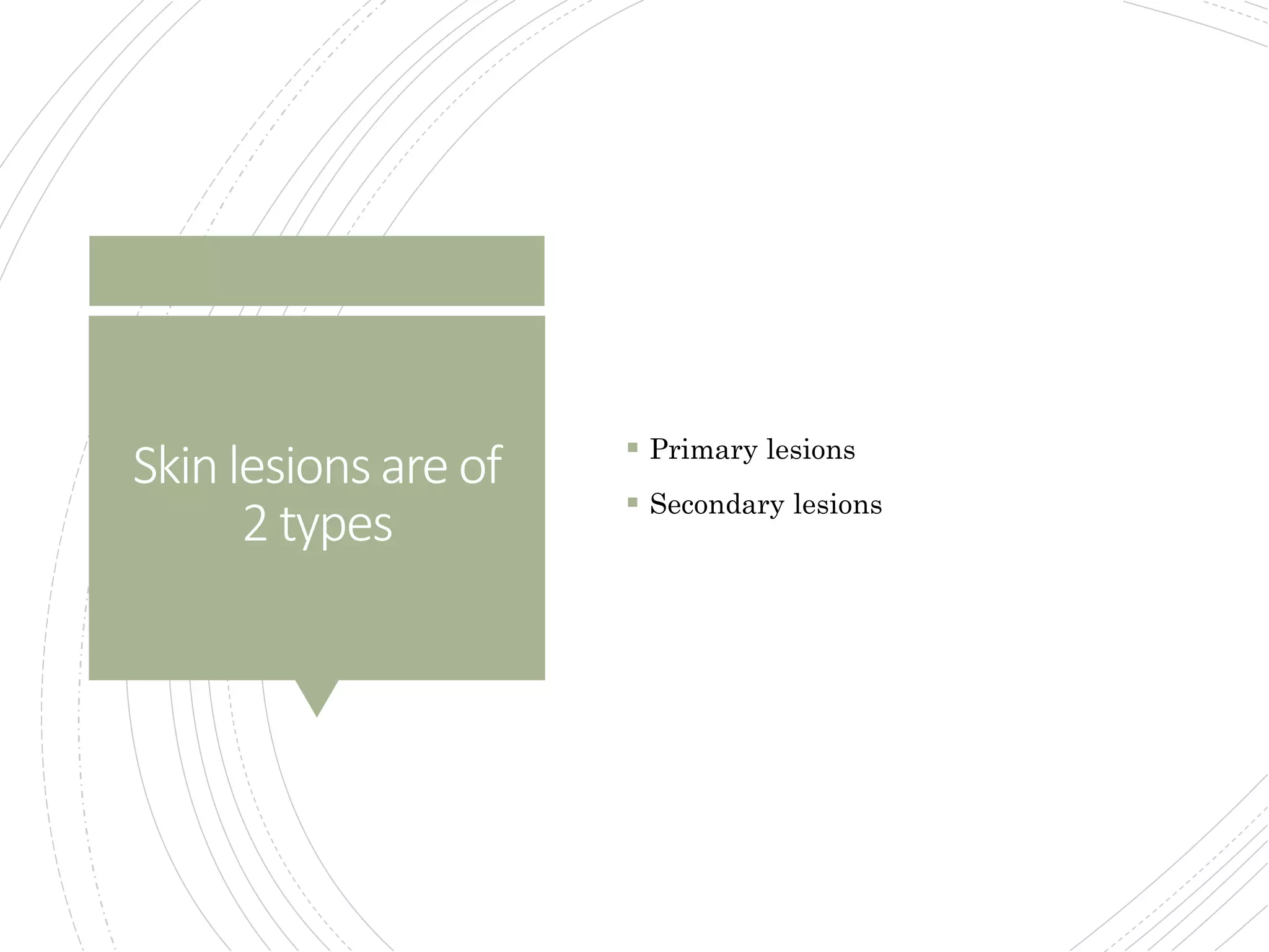 Primary and secondary lesions ( oral medicine) | PPTX