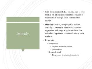 Primary and secondary lesions ( oral medicine) | PPTX