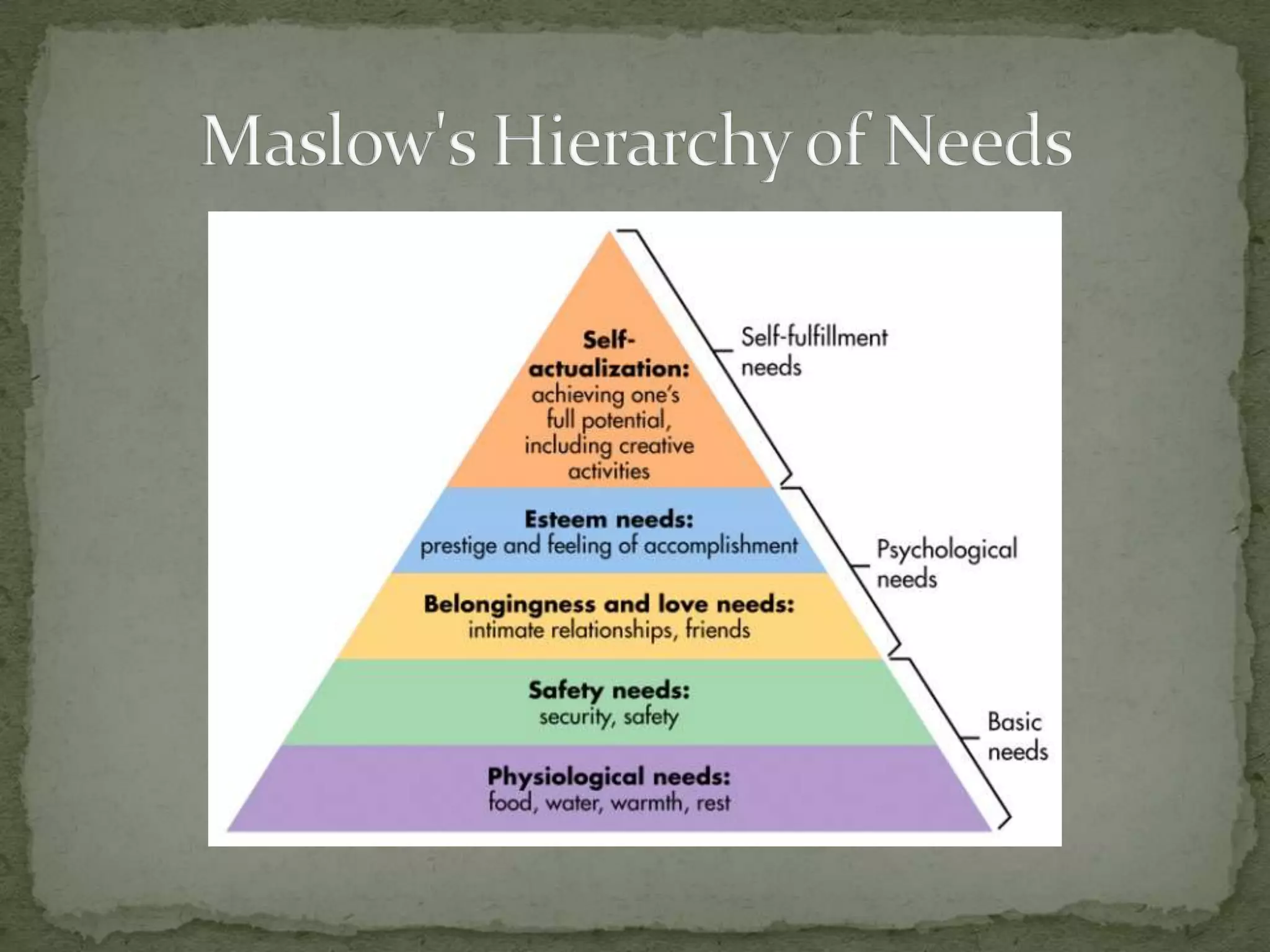 Primary and secondary needs | PPTX
