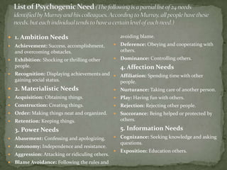 Primary and secondary needs | PPTX