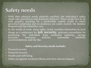 Primary and secondary needs | PPTX