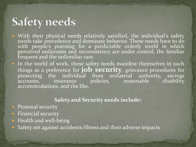 Primary and secondary needs | PPTX